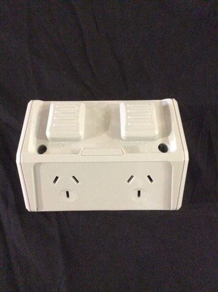 GPO - Weatherproof Double GPO 250V 10A IP53 – Armstrong Industries